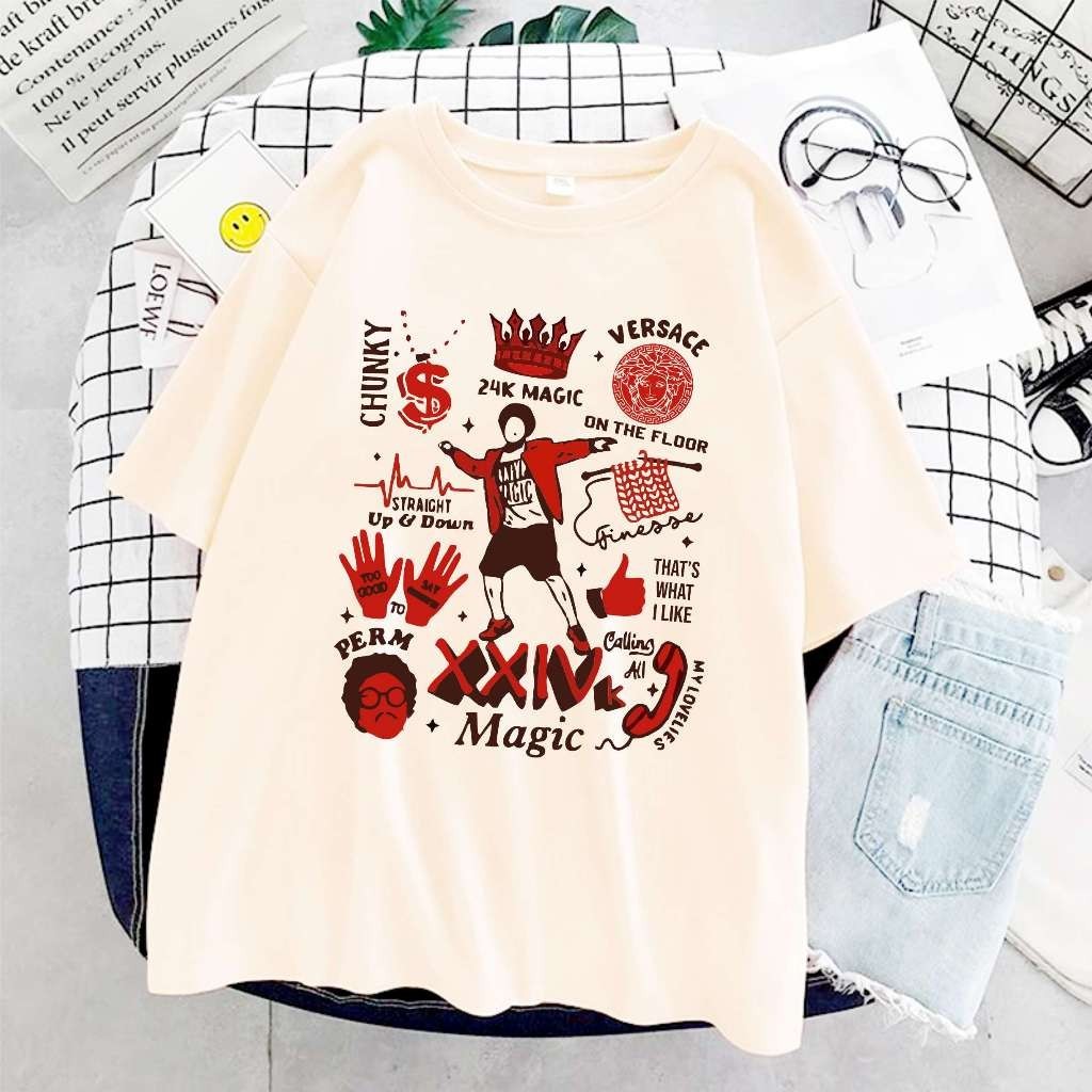 Camiseta Bruno Mars XXIV Magic Chunky Aesthetic Lançamento Premium ...