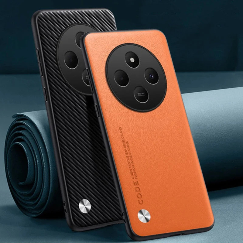 Capa Luxuosa De Couro PU Para Xiaomi Redmi 14C 14 C , Traseira De ...