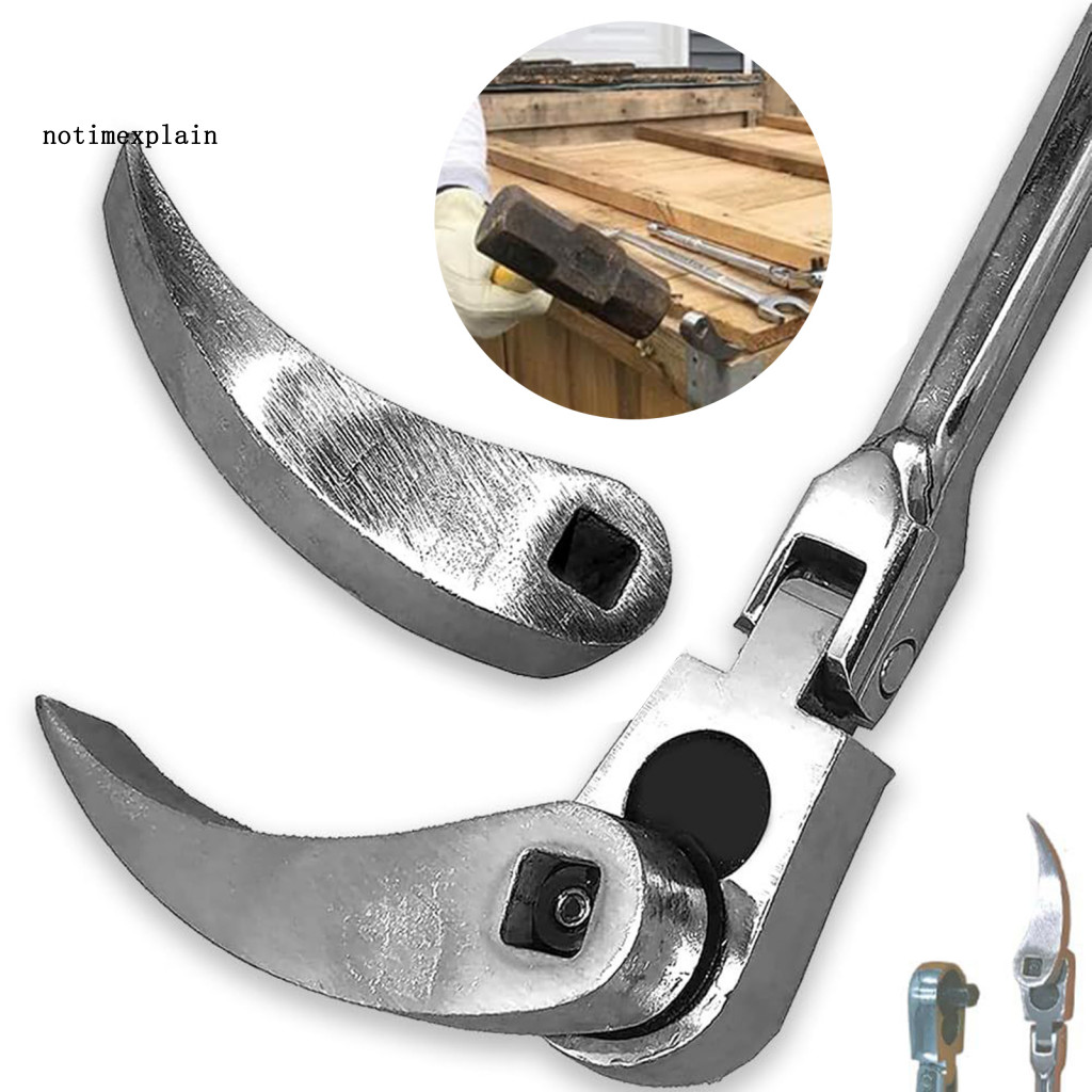 Multi-purpose Pry Bar Versatile Ratcheting Crowbar Adjustable Angle ...