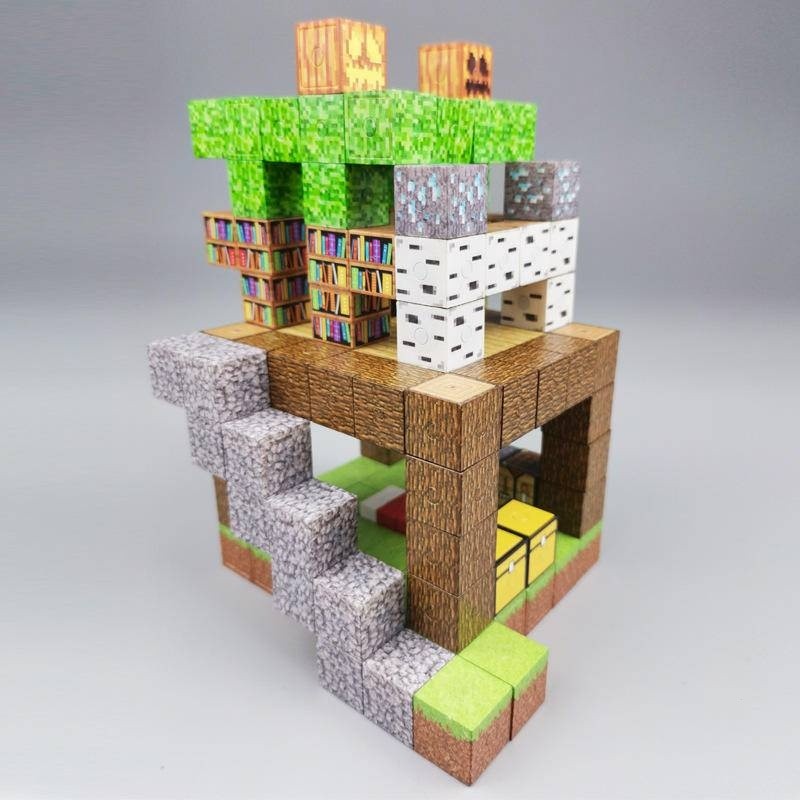 Minecraft Magnetic Cube: Meu mundo Brinquedo Educacional Infantil em ...