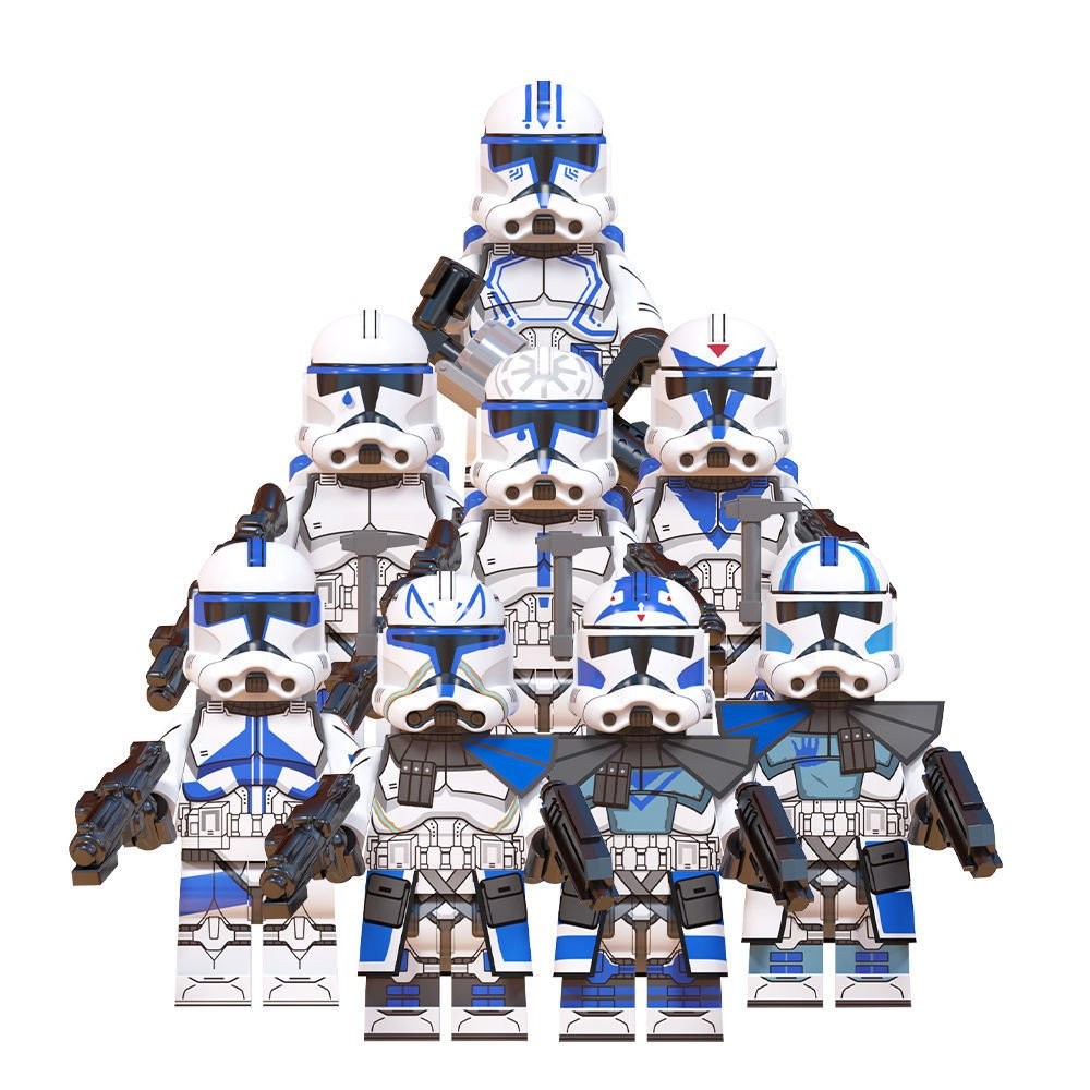 Compatível com Lego Blockwork Man Star Wars Series Jesse Echo Rex ...