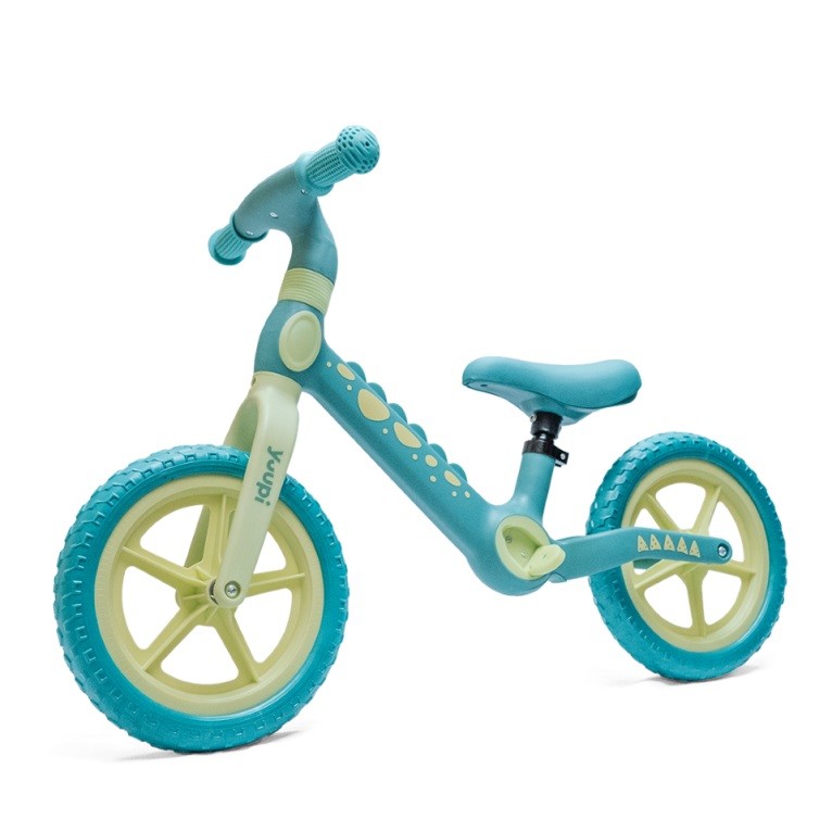 Bicicleta De Equilíbrio Sem Pedal Dino Verde Yuupi | Shopee Brasil