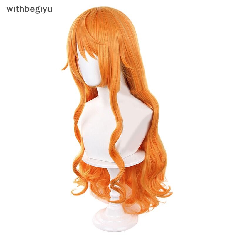 dfd Uma Peça Nami Cosplay Peruca Feminina 65cm Longo Encaracolado ...