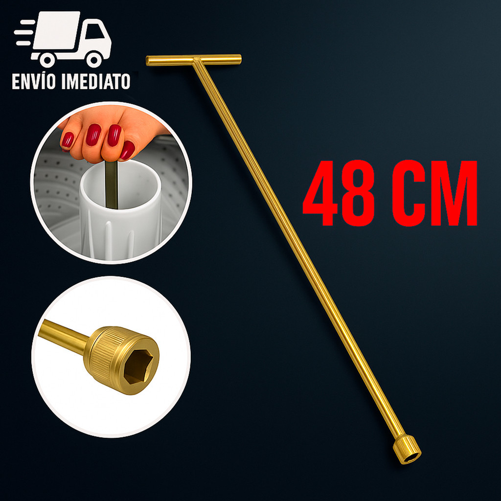 Chave T 10mm Longa para Agitador e Maquina de Lavar | Shopee Brasil