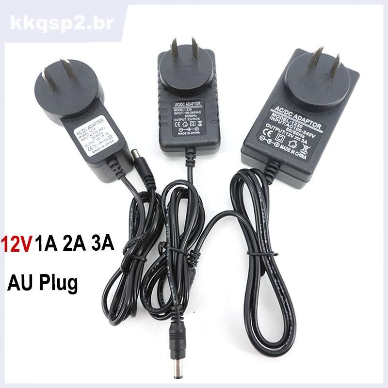 Transformador De Tomada AC 220V Para DC 12V 1A 2A 3A AU NZ Austrália ...