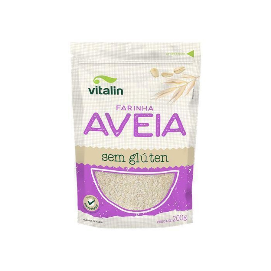 KIT 3 VITALIN FARINHA AVEIA 200G S/GLUT | Shopee Brasil