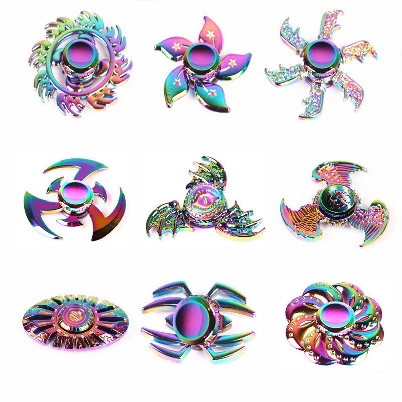 50 Estilo Colorido Fidget Spinner Liga de Zinco Decompression Toy ...