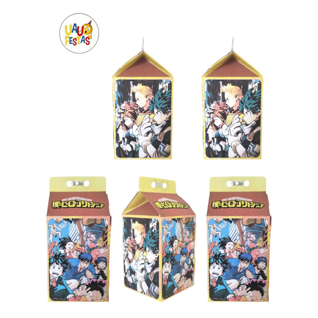 10x Caixinhas Milk - Boku No Hero / My Hero Academia | Shopee Brasil