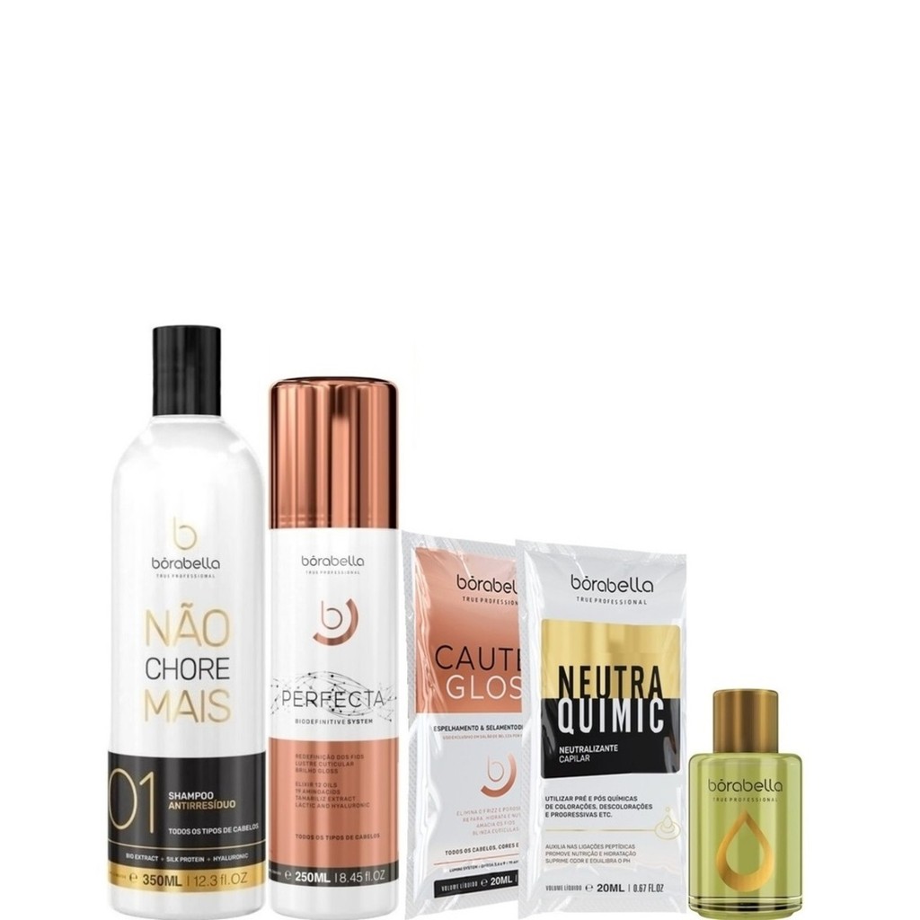 Borabella Progressiva Perfecta 250ml Shampoo + Argan + Sachê | Shopee ...