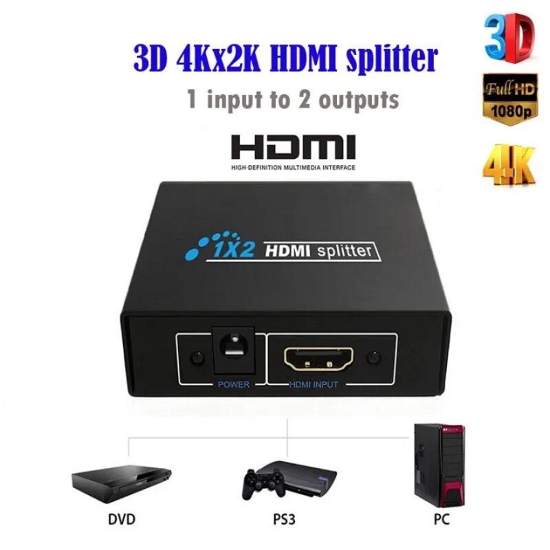 LQX 4K HDMI Switch 2 Portas Bidirecional 1x2/2x1 Switcher Divisor ...