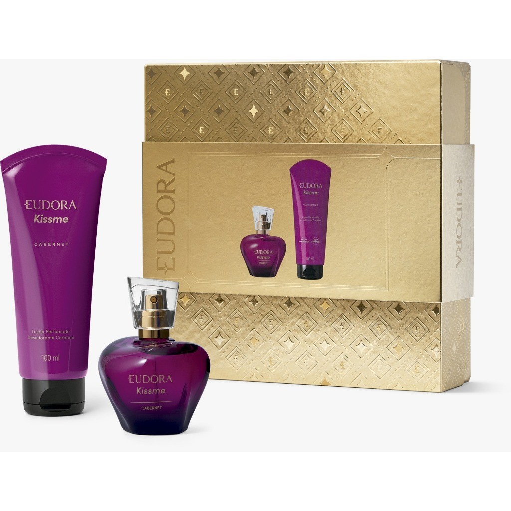 KIT Eudora Kiss Me Cabernet | Shopee Brasil