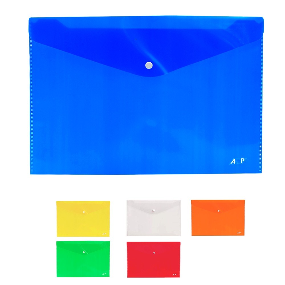 Kit 10 Pastas Envelope com Botão Ofício/A4 Acp | Shopee Brasil