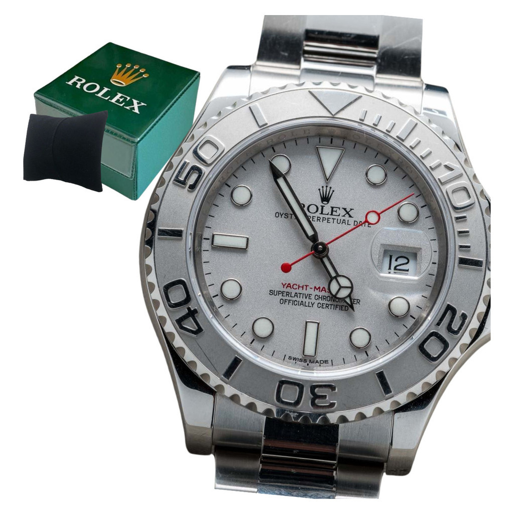 Relógio Masculino Rolex Yach-master Prata 100% Funcional | Shopee Brasil