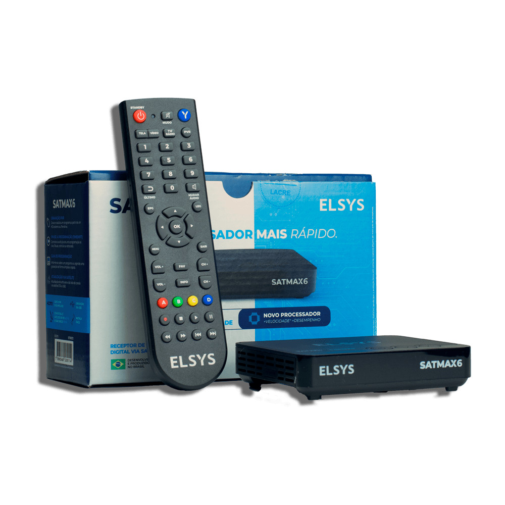 RECEPTOR DE TV ELSYS SATMAX 6 – NOVA PARABÓLICA DIGITAL FULL HD | Shopee Brasil