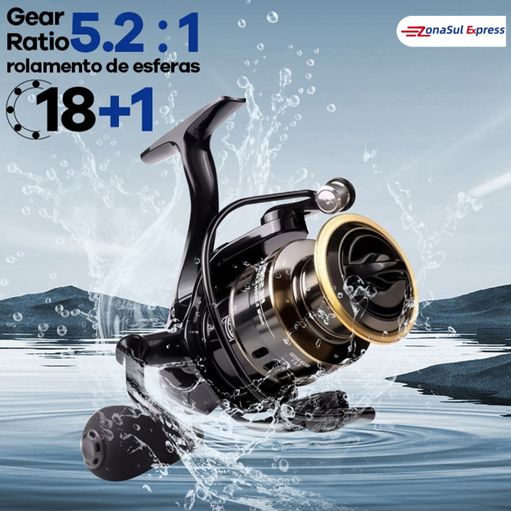 Molinete Metal EVA HD1000-7000 - Max Arraste 10kg para Pesca em Mar ...