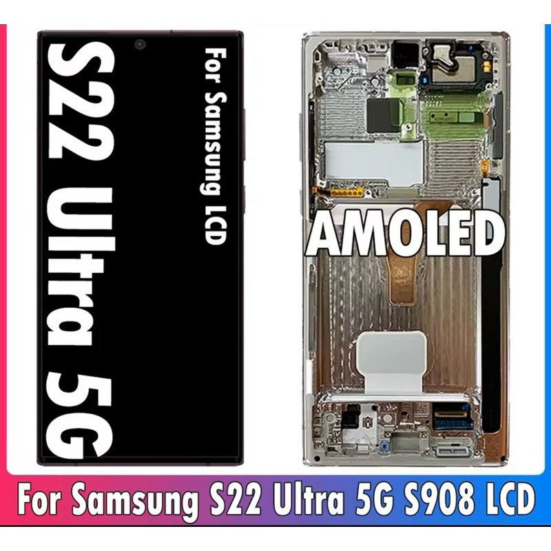 Promoção Tela Frontal Compativel S22 Ultra S908 Amoled S908B/DS S908U ...