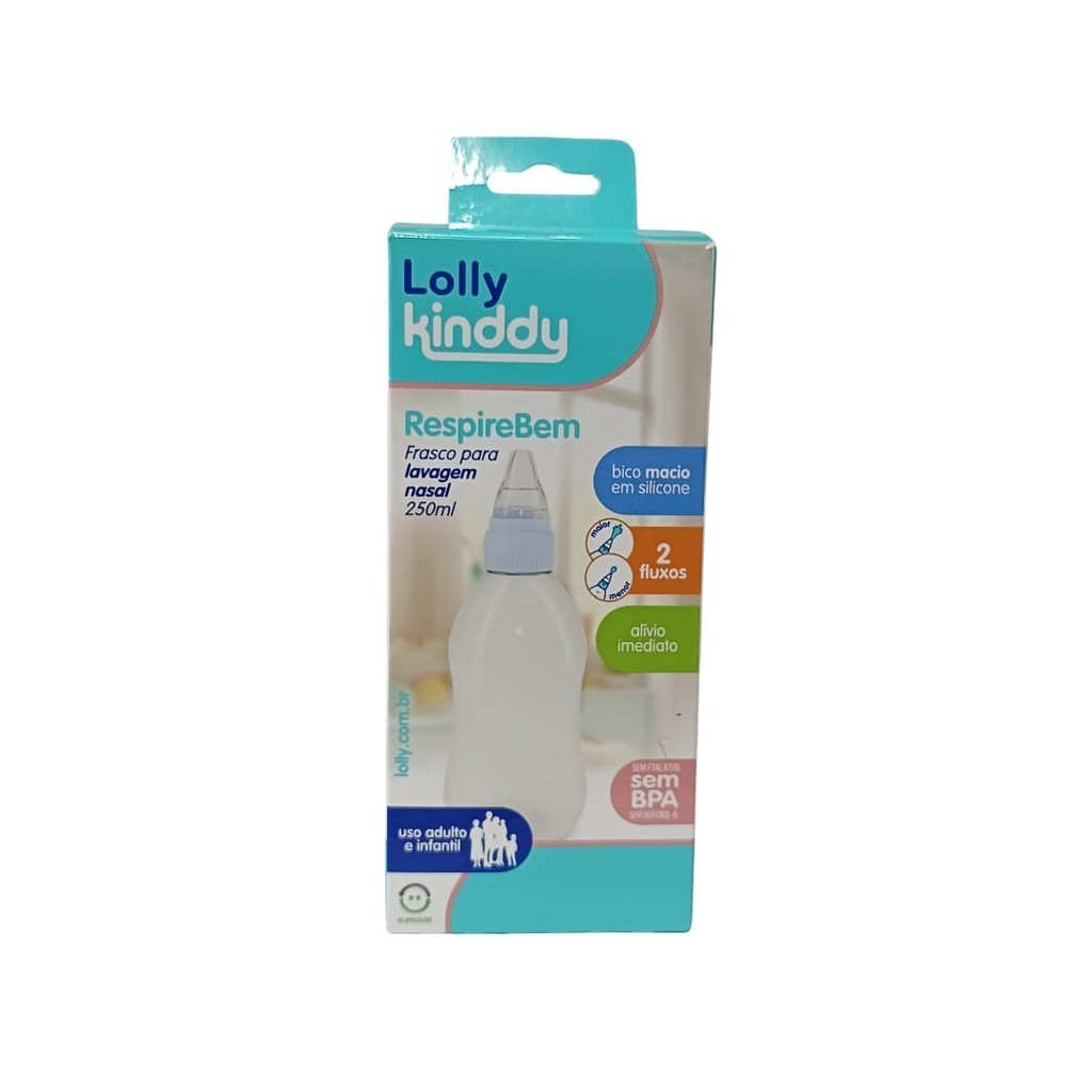 Respire Bem Frasco Lavagem Nasal 250ml - Lolly | Shopee Brasil