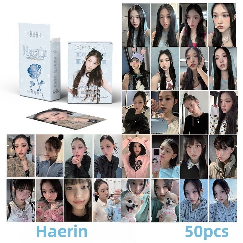 50-124pcs NJ Laser Hologram Lomo Cards How Sweet Album Minji HAERIN ...