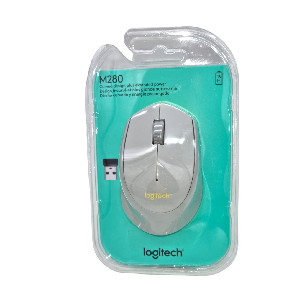 Mouse sem fio Logitech M280 - Cinza | Shopee Brasil