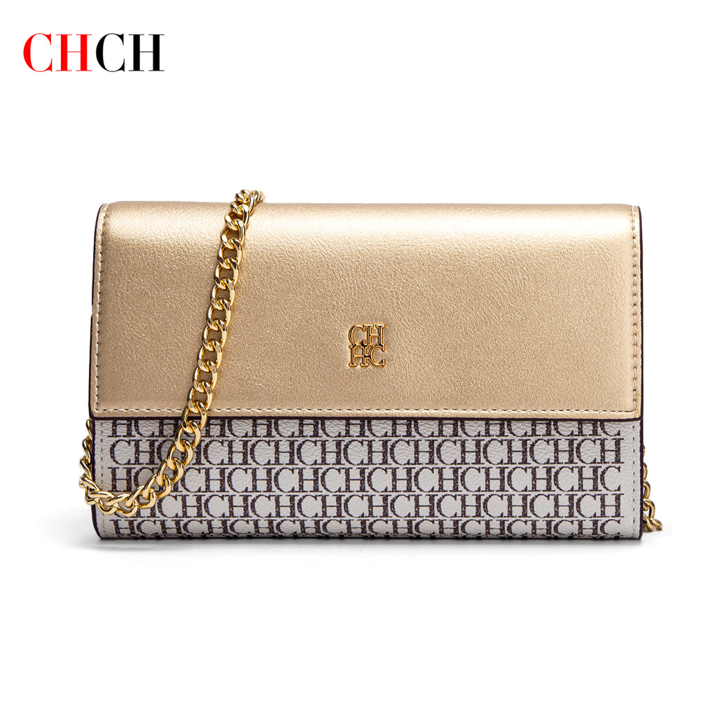 CHCH Shoulder Bag 2024 Marca Clássica Saco De Carta Flip Small Square ...