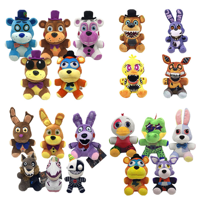 18 CM Cinco Noites No Freddy Fnaf Bonito Brinquedos De Pelúcia Jogo ...