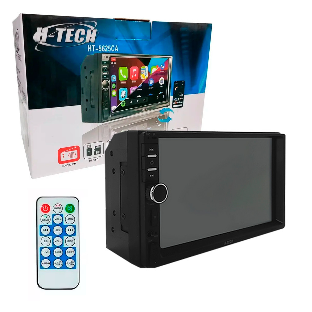 Multimidia H-Tech Ht-5625ca Carplay Android Auto 2 Din 7 Polegadas Usb Sd Aux Bluetooth | Shopee ...