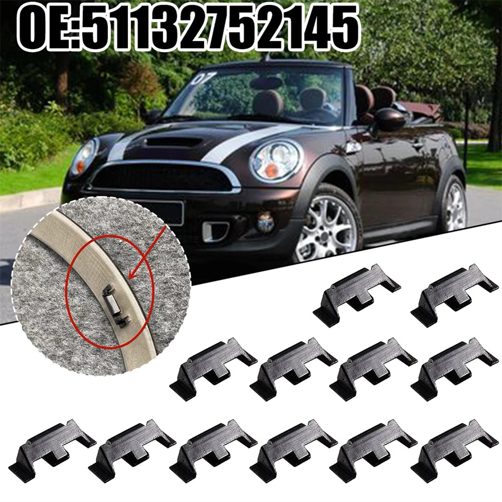 12pcs Clipes De Anel De Acabamento De Farol Para Mini Cooper R55 R58 ...