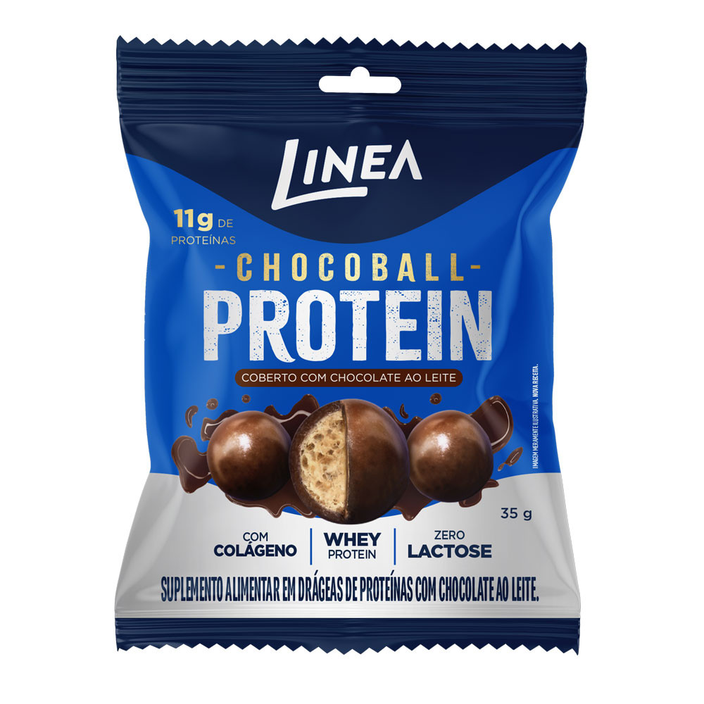Chocoball Protein Ao Leite Linea 35g | Shopee Brasil