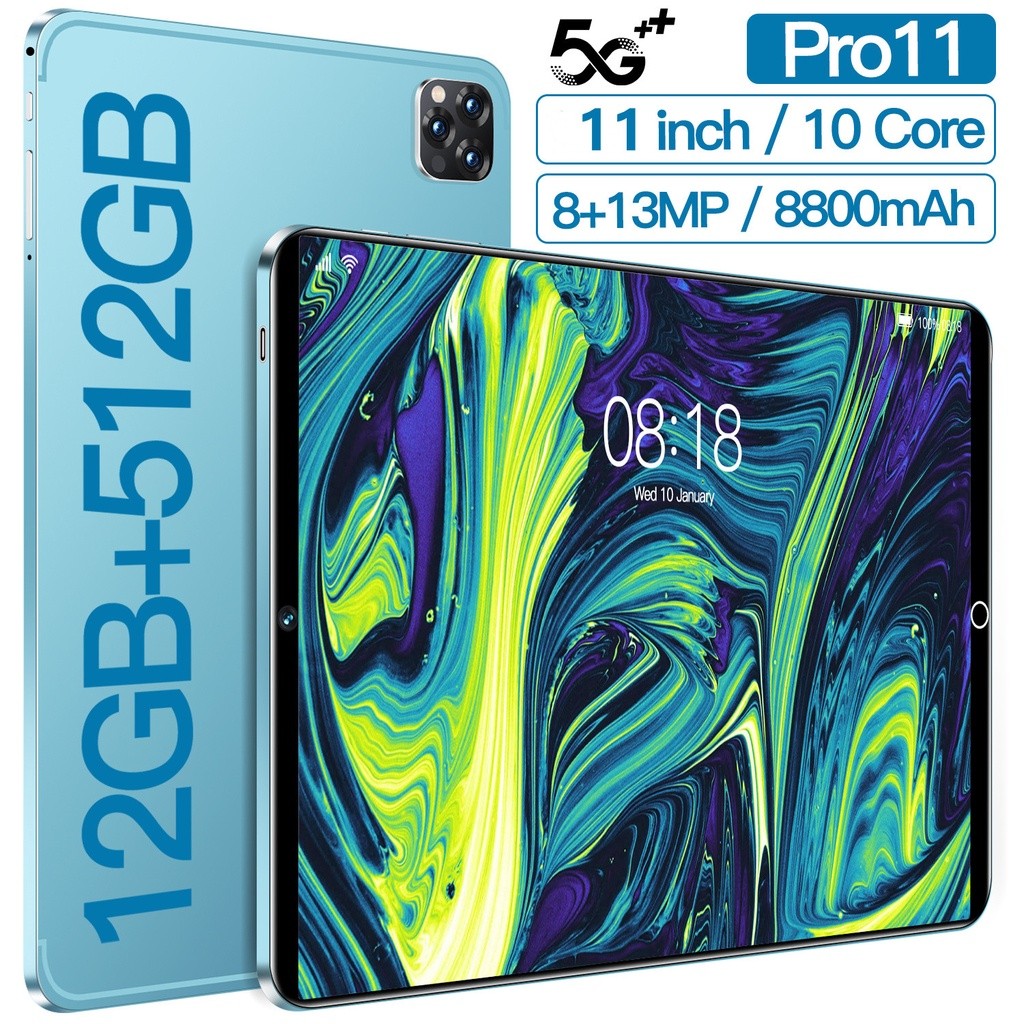 2024 edição Global Tablet PC Android 12 12GB RAM 512GB ROM 11 polegadas ...