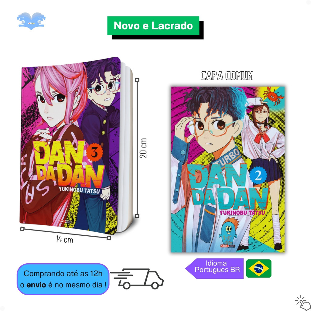 Dandadan Mangá Volumes 1 ao 3 - Yukinobu Tatsu | KIT Capa Comum ...