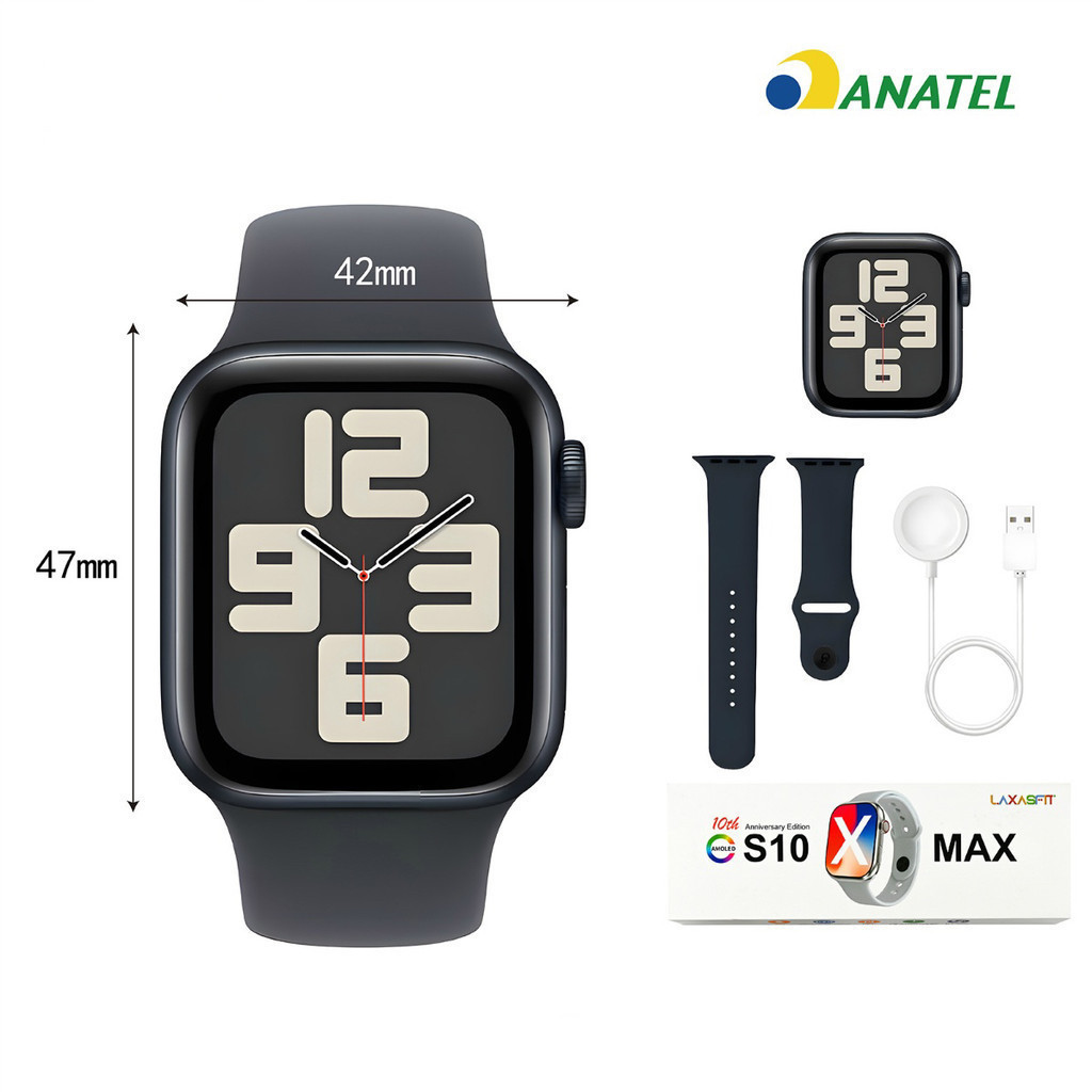 Smartwatch S10 MAX Série 10 Amoled 46mm Dynamic Island GPS | Shopee Brasil