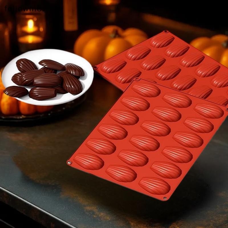 [fol] 18 Cavidades Mini Molde De Bolo De Silicone Madeleine De ...