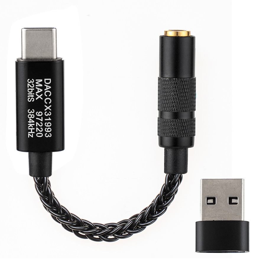 Amplificador De Áudio Digital CX31993 + MAX97220 Chip Duplo Tipo-C 3.5mm AMP Adaptador HiFi PCM ...