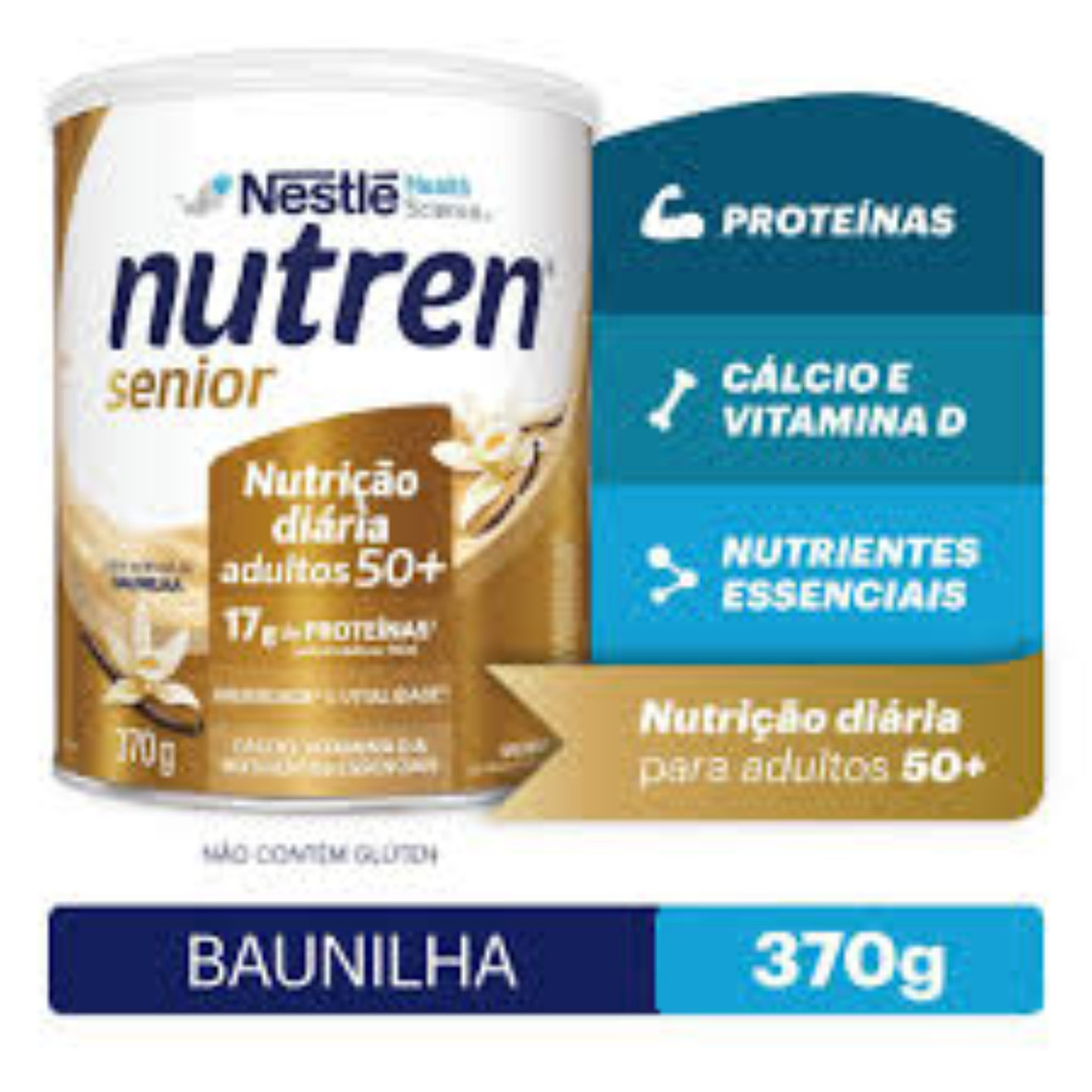 Suplemento Alimentar Nutren Senior Baunilha com 370g | Shopee Brasil