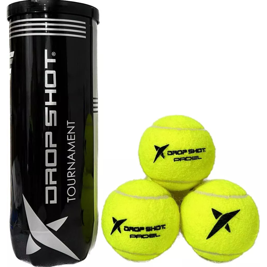Bola De Padel Drop Shot Tournament Tubo Com 03 Bol | Shopee Brasil