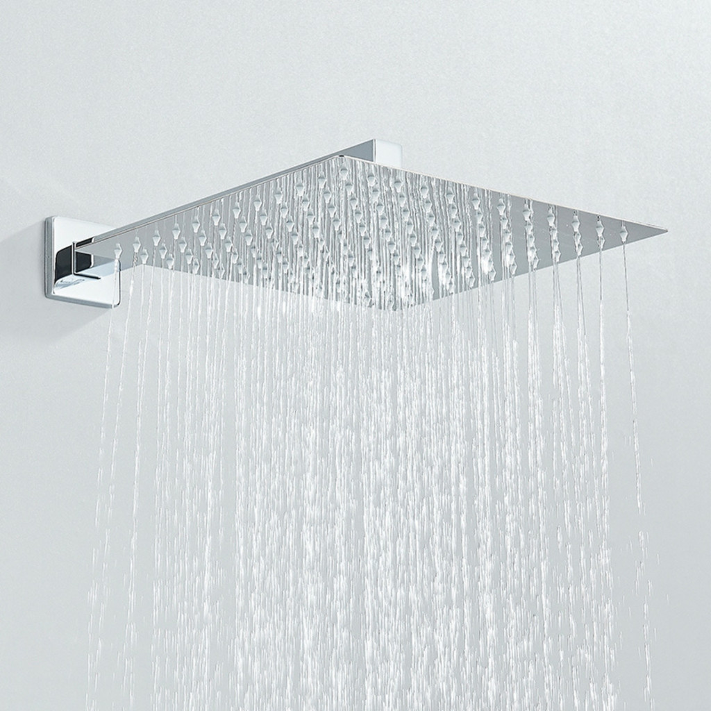 Ducha Chuveiro Grande 20x20 Slim Cromado Completo Gourmet Metal ...