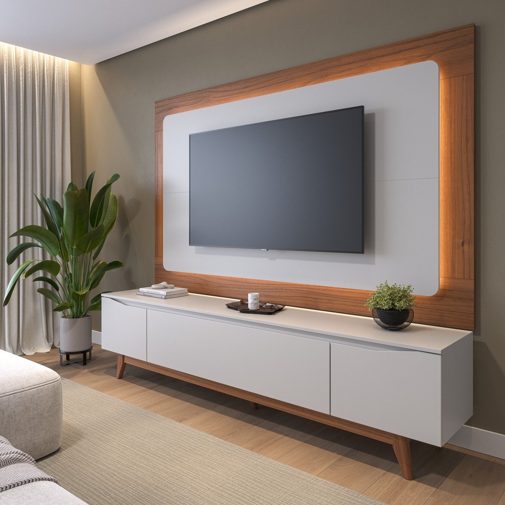 Rack Para Tv 75 Polegadas Flynt 180cm Moderno e Sofisticado | Shopee Brasil