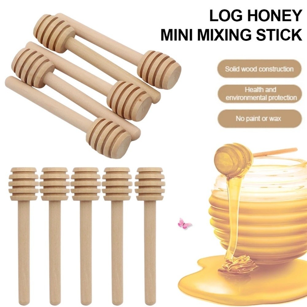100 Pcs de alta qualidade mel mistura palito colher material de cozinha ...