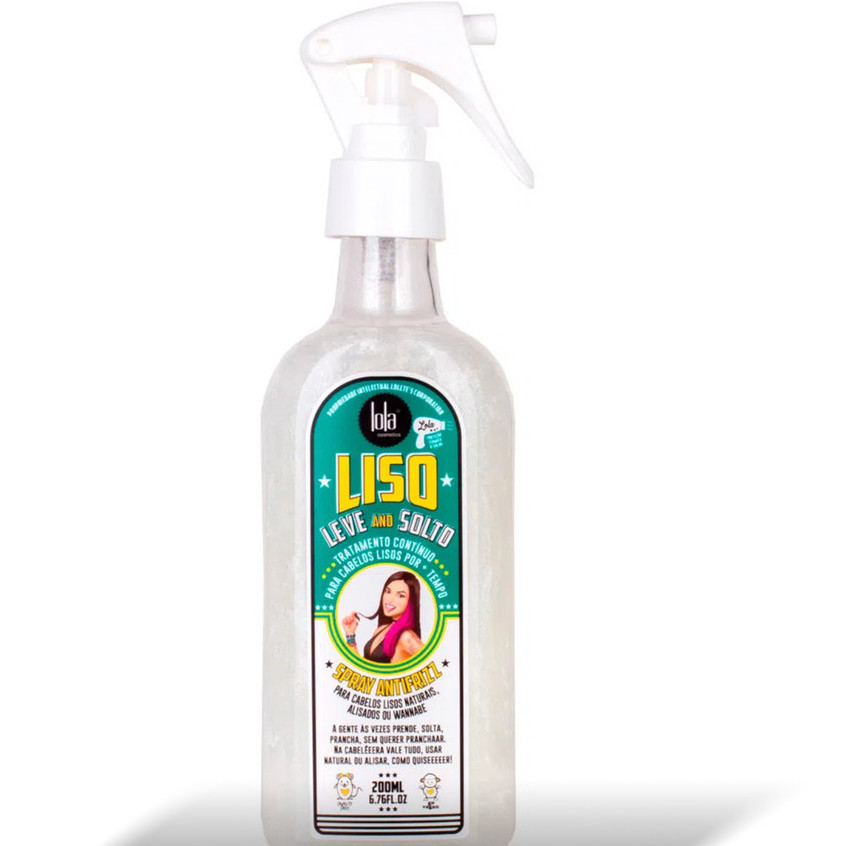 Spray Antifrizz Lola Cosmetics Liso, Leve and Solto 200ml | Shopee Brasil