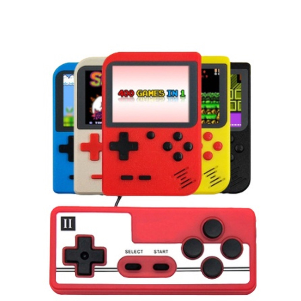 Mini Vídeo Game Clássico 400 Jogos Mini 2 Player Com Controle | Shopee ...