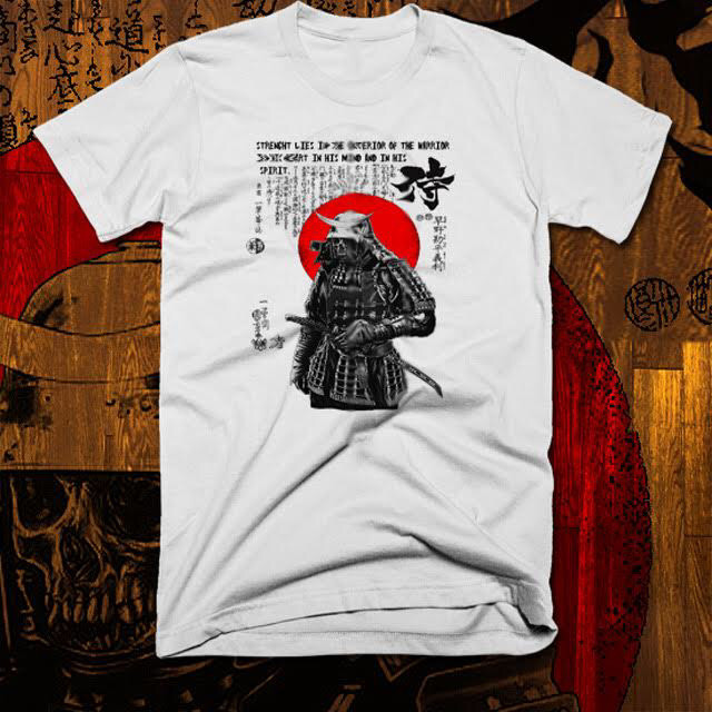 Camiseta Samurai Guerreiro Japonês Com Katana Kill Bill Jack Estilo ...