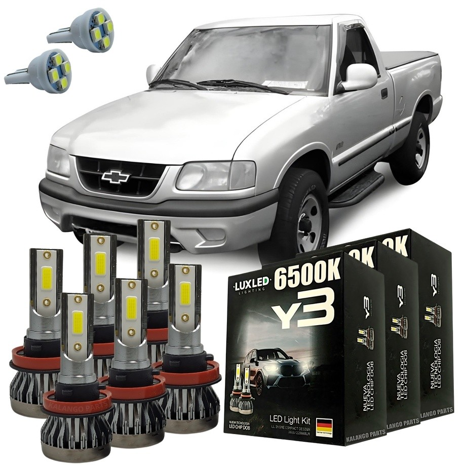 Kit Lâmpadas Super Led Y3 GM S10 1995 A 2000 + Pingo T10 | Shopee Brasil