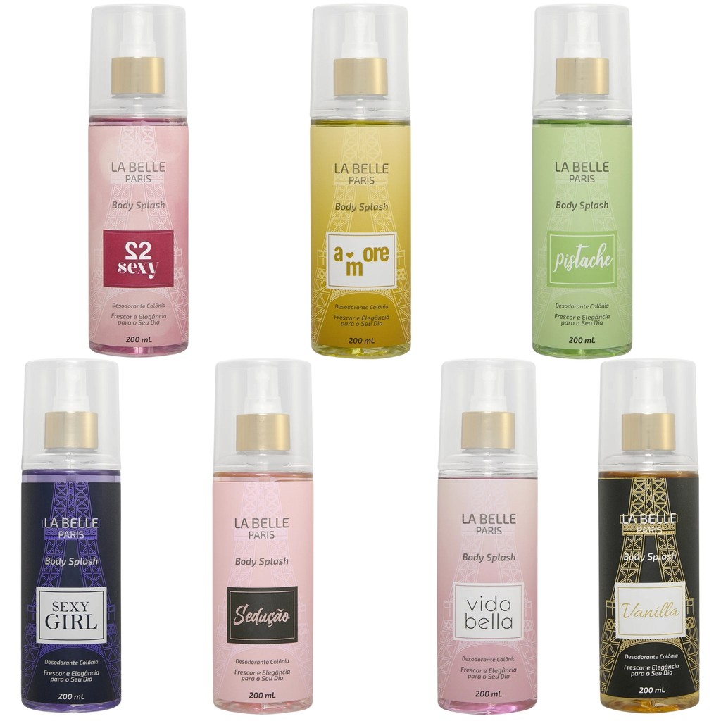 Perfume Body Splash La Belle Paris Desodorante Colonia 200ml | Shopee Brasil
