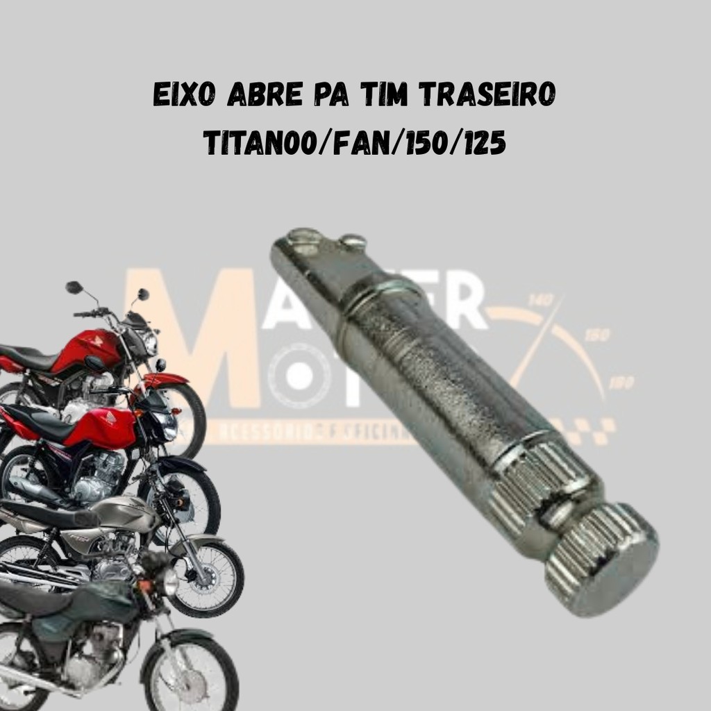 Eixo Abre Patin do Freio Traseiro da lona de freio – Titan / Fan / CG ...