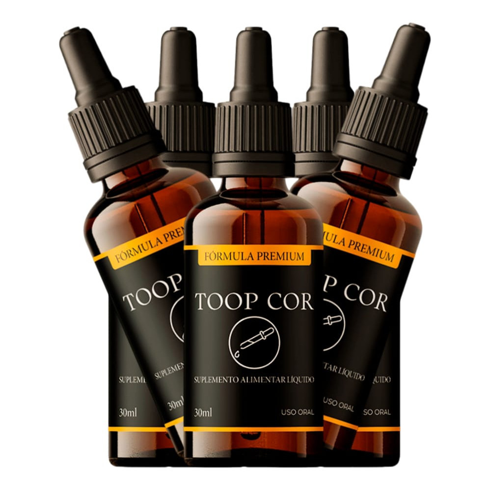 Toop Cor 30ml Original - Auxilio Capilar - 5 Frascos 5 Meses | Shopee ...