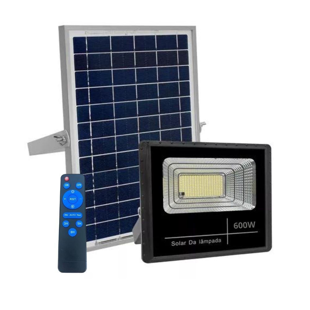 Holofote Led Refletor Solar 600W Super Potente Aprova Dagua Com ...