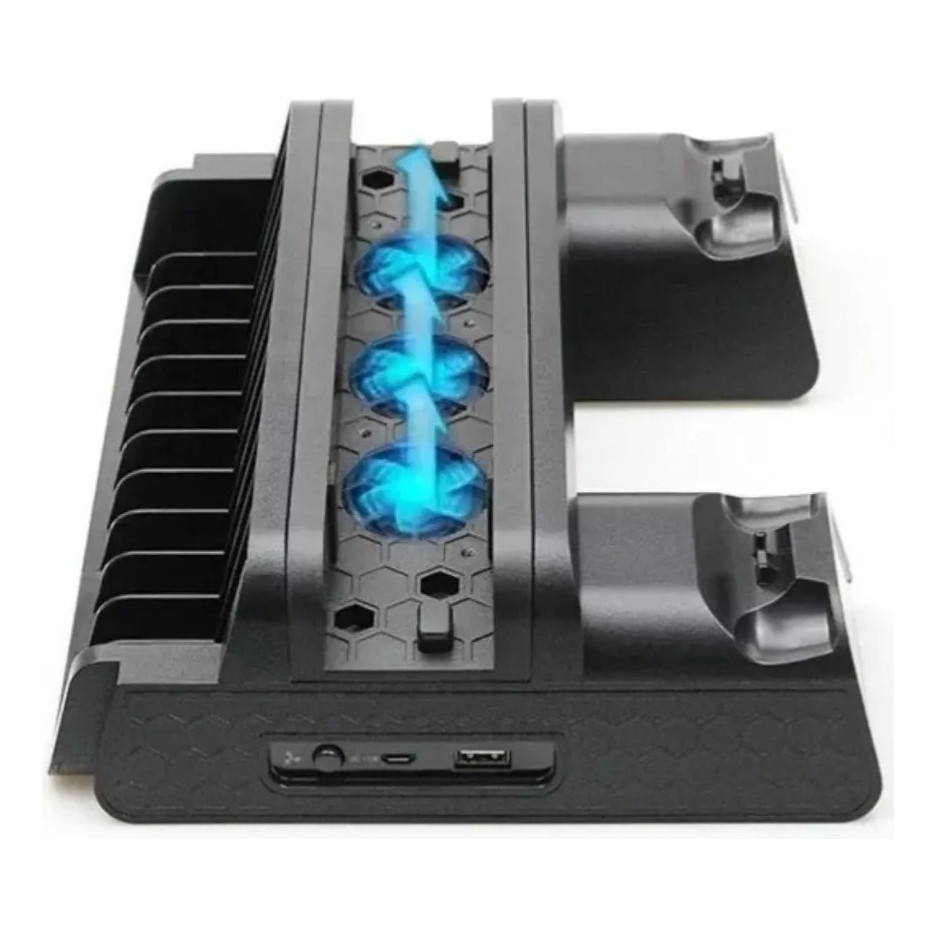 Base Para Ps4 Pro Slim Cooler Suporte Carregador 2 Controles | Shopee ...