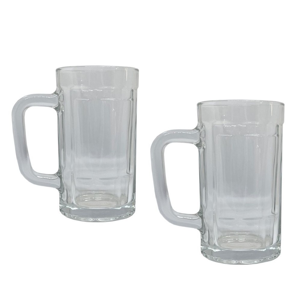 Kit 2 Canecas De Chopp Cerveja Vidro 300ml Bar Restaurante | Shopee Brasil