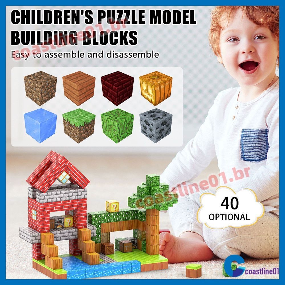 Minecraft Building Blocks Toy House Educacional Brain Teaser Building ...