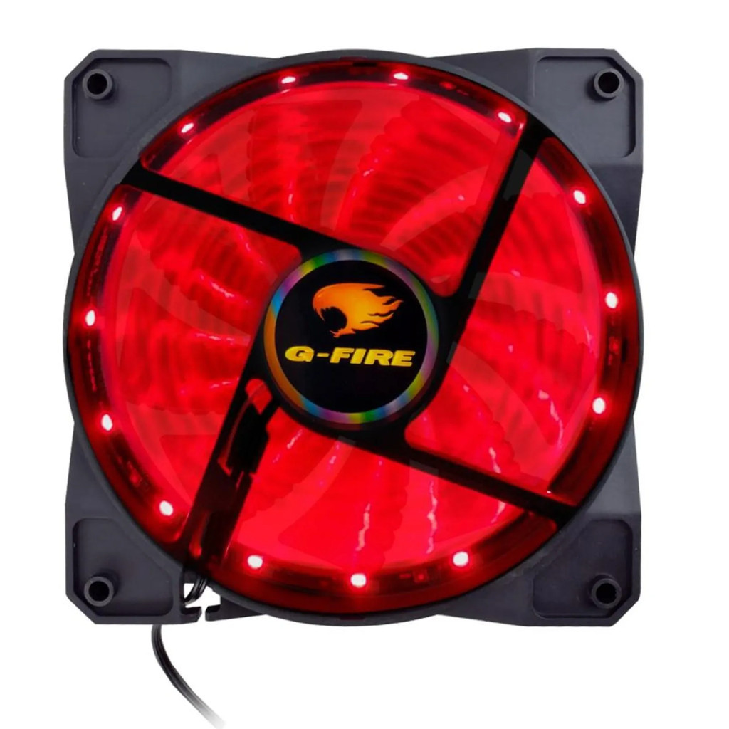 Fan Cooler Gamer Led Vermelho 120x120mm | Shopee Brasil